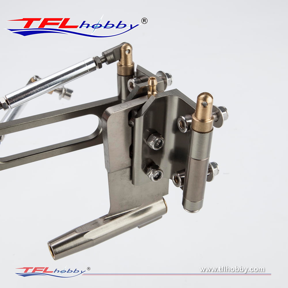 Aluminum 6.35 Left Rudder Assembly – RC boats Part | Noah's RC Ark
