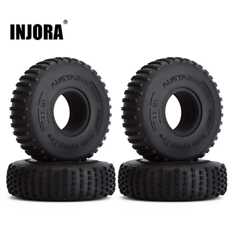 INJORA 4PCS 2.2" 142*40mm Rock Buggy Bully Comp Pin Tires for 1/10 RC ...