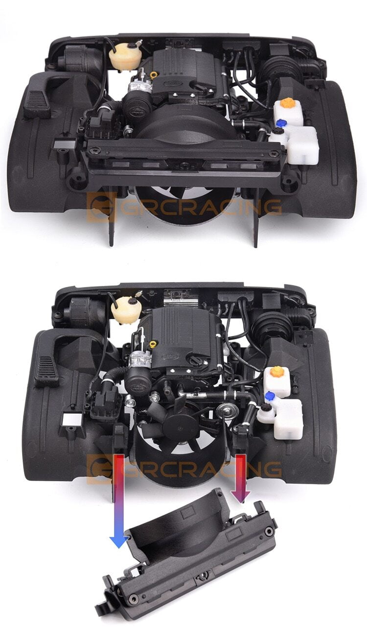 GRC Defender Scale Engine Bay – RC models Part | Noah's RC Ark