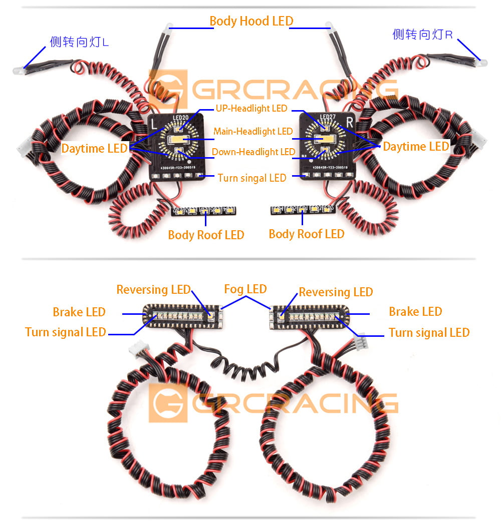 GRC TRX4 Mercedes Lighting Kit