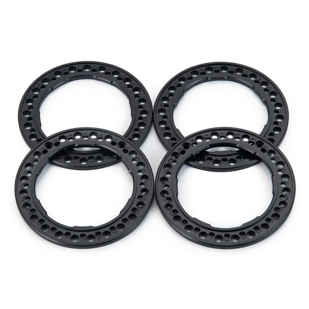 1.9" Aluminium Beadlock Rings (Drilled)-Black