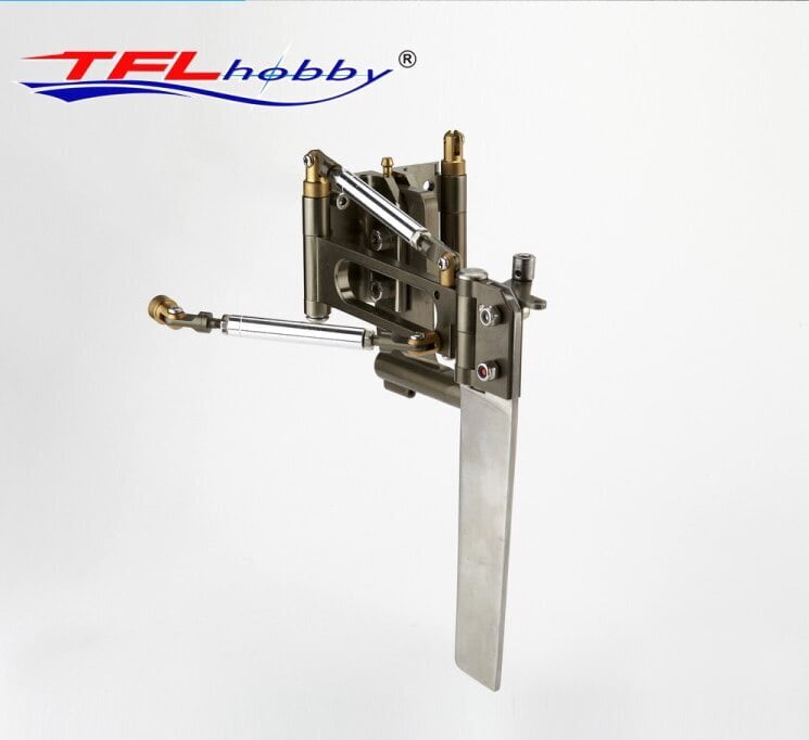 Aluminum 6.35 Left Rudder Assembly – RC boats Part | Noah's RC Ark