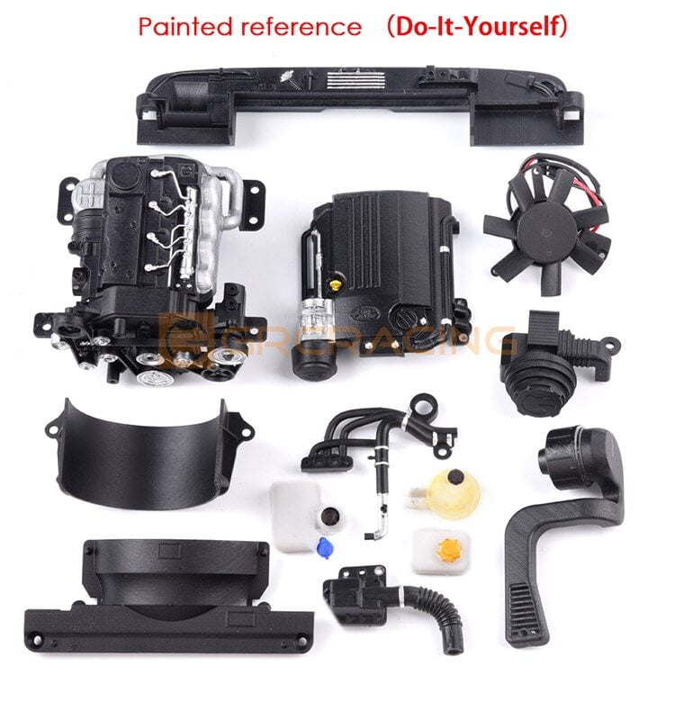 GRC Defender Scale Engine Bay – RC models Part | Noah's RC Ark