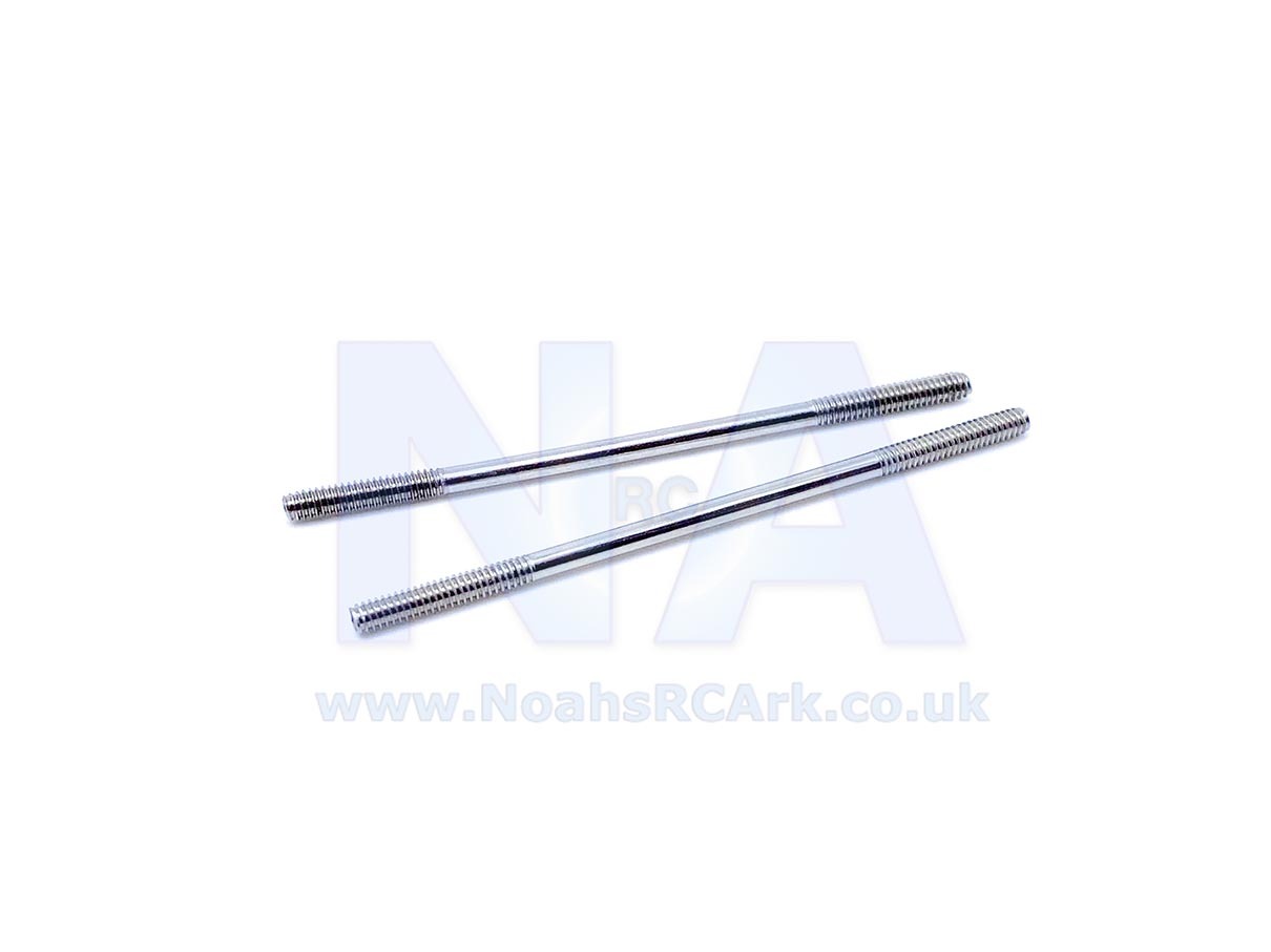 2 x Stainless Pushrods (M2) – 140mm RC models Part | Noah's RC Ark