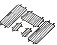 Stainless Steel Guard Mesh Black For TRX-4M Defender Window – RC models ...